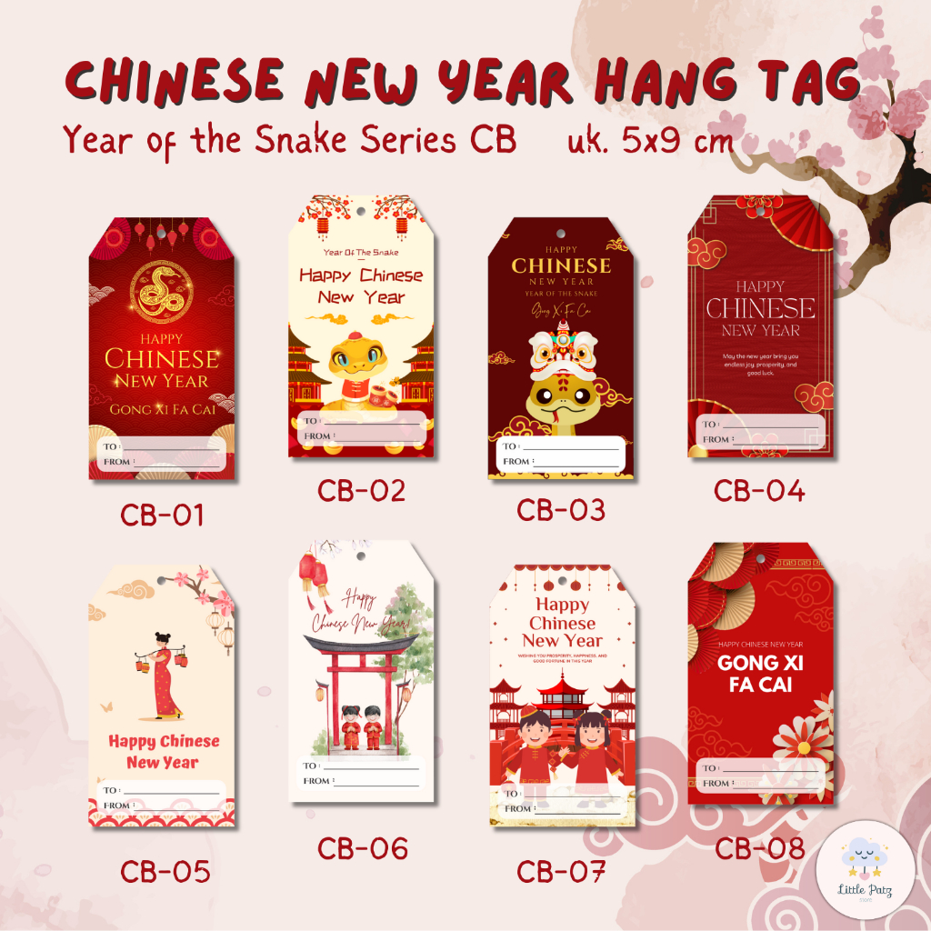 New 2025!! Chinese NEW YEAR TO + FROM Hang Tag/ IMLEK Hang Tag ...