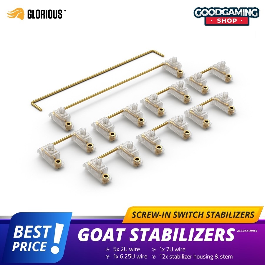 Glorious GOAT Switch Stabilizers PCB Mount - Stabilizers Keyboard ...