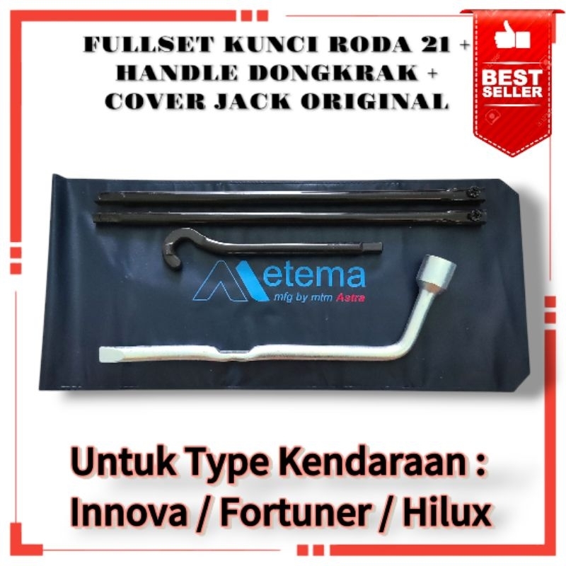 Complete Package of 21 MM Wheel Wrench + Jack Handle + Original Jack ...