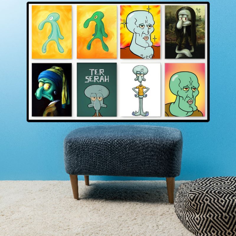 Squidward spongebob wall poster | Shopee Malaysia