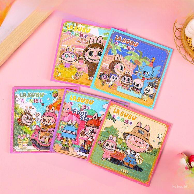 Labubu Square DIY Sticker Book Cute Sticker Book Children's Toys ...