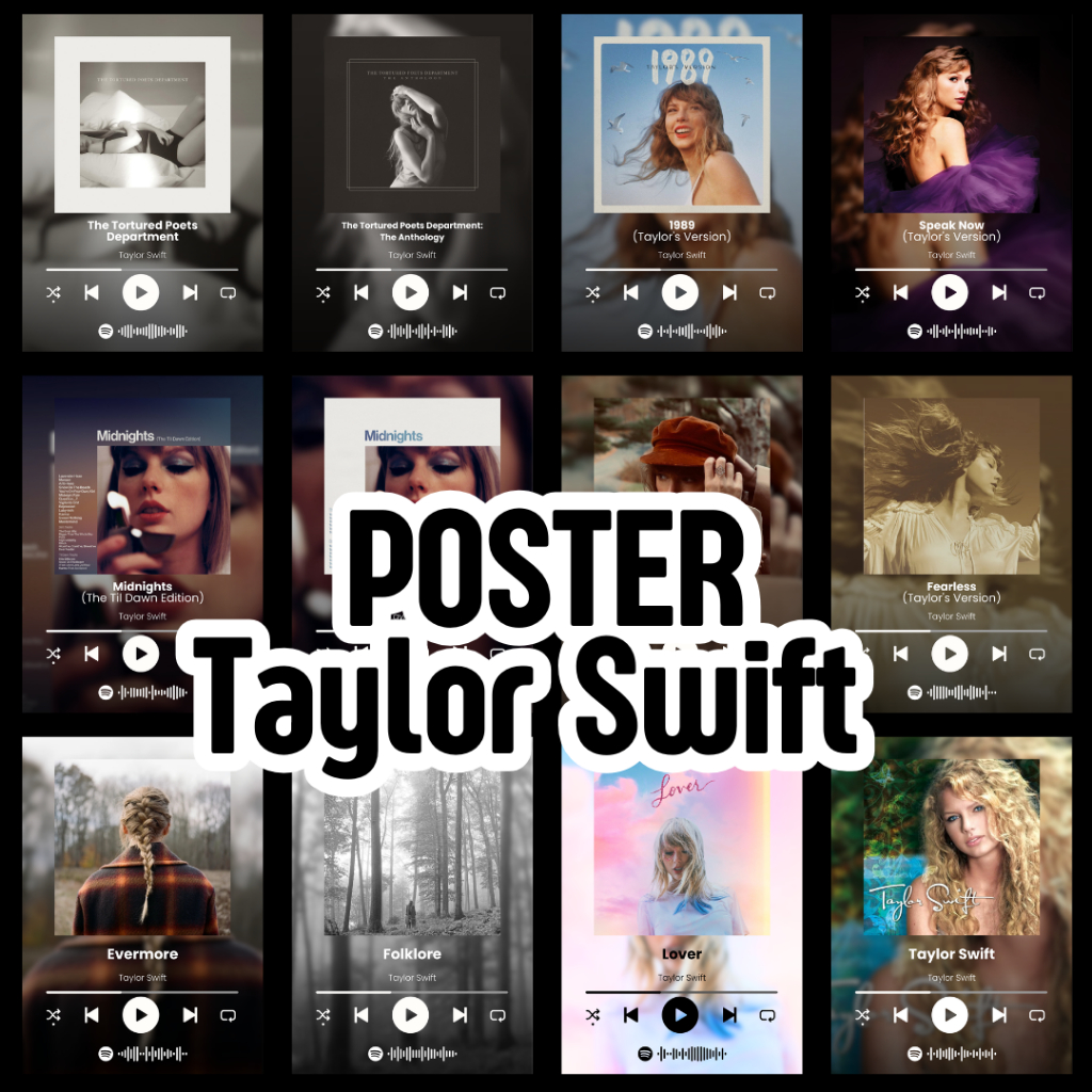 Taylor Swift Album A5 Poster Premium Thick Paper Glossy Lamination v2 ...