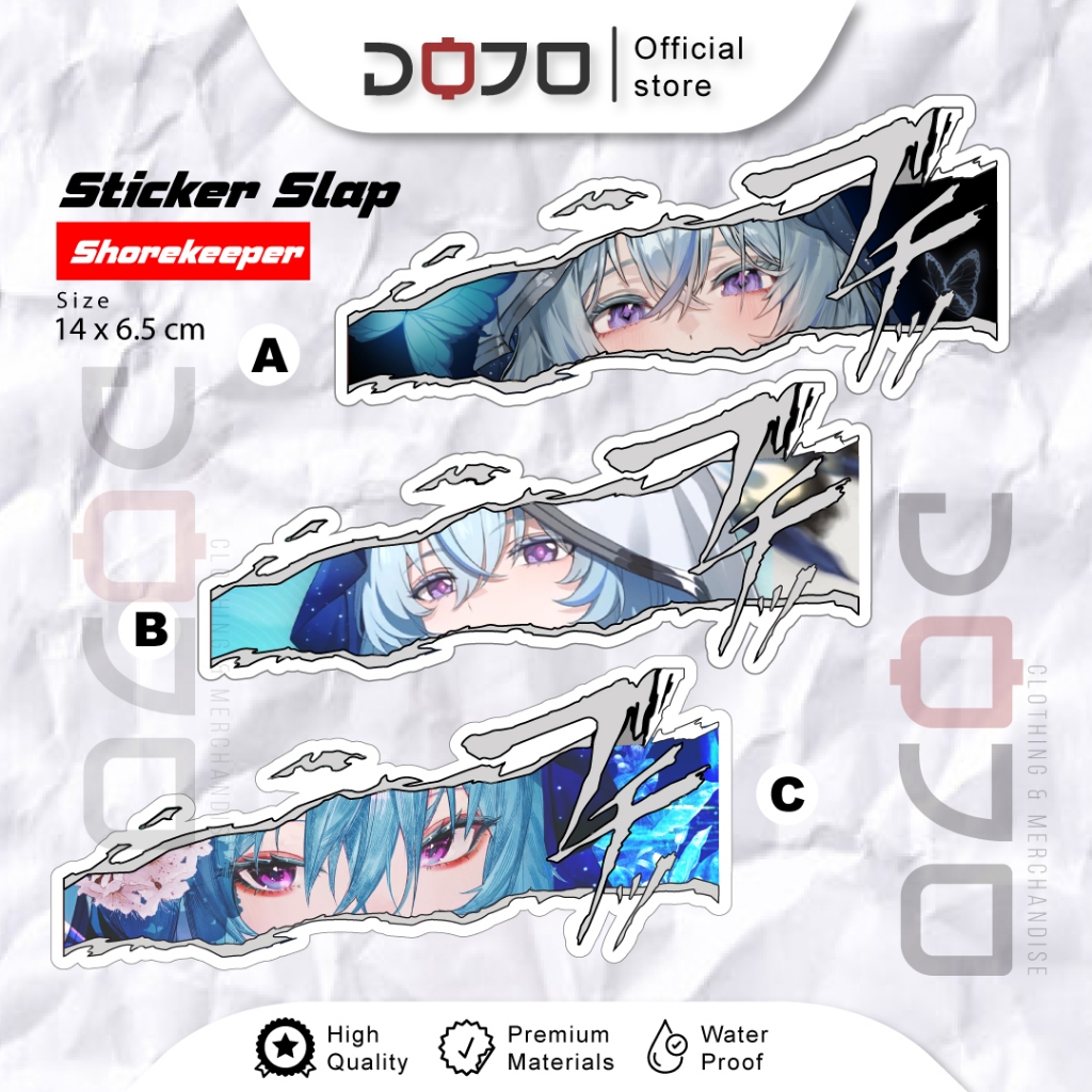 Vinyl Wuthering Waves Shorekeeper Sticker motorbike car notebook binder ...