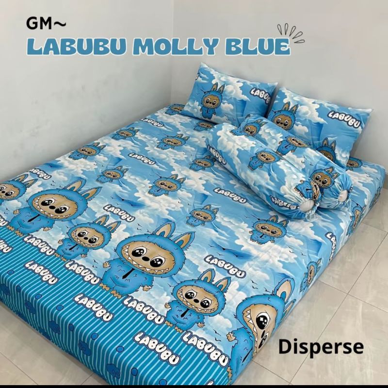 KATUN Labubu Bed Sheet Size 120/160/180/200 Complete Sarban Sargul ...