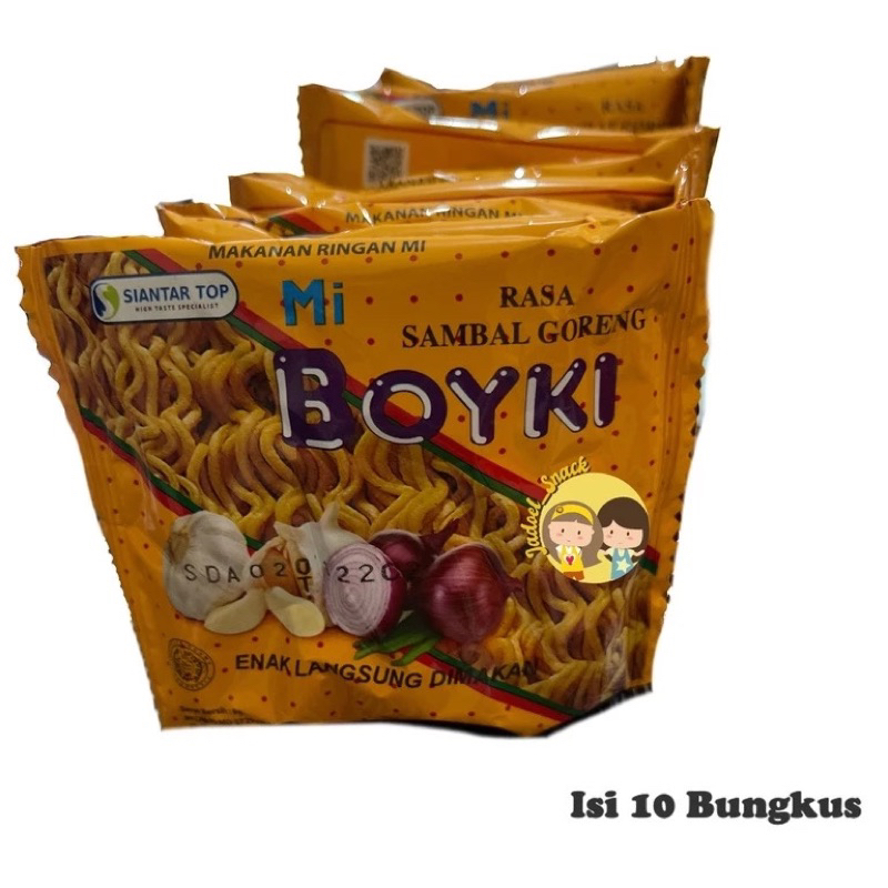 Mie Boyki 10 Packs x 9 Gr Old School Fried Noodle Flavor By Jadoel ...