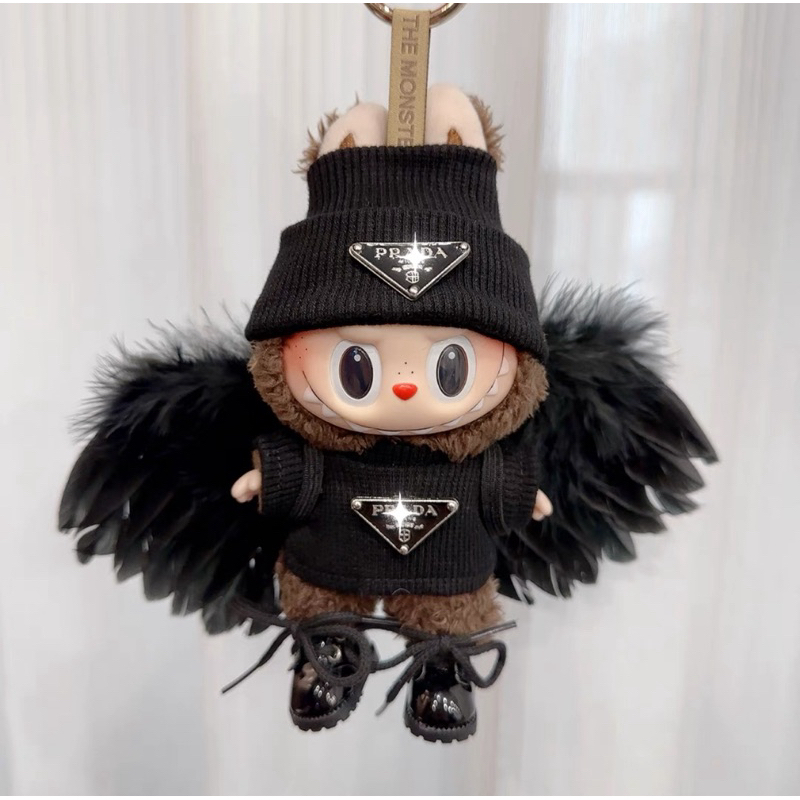 HITAM PUTIH Wing Accessories for Labubu Have a seat or Labubu Macaron ...
