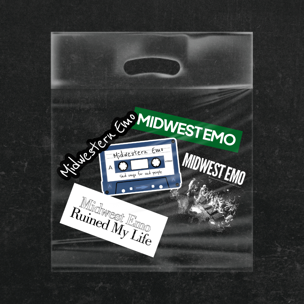 Emo Midwest Math Rock Shoegaze Vinyl Waterproof Band Sticker | Shopee ...
