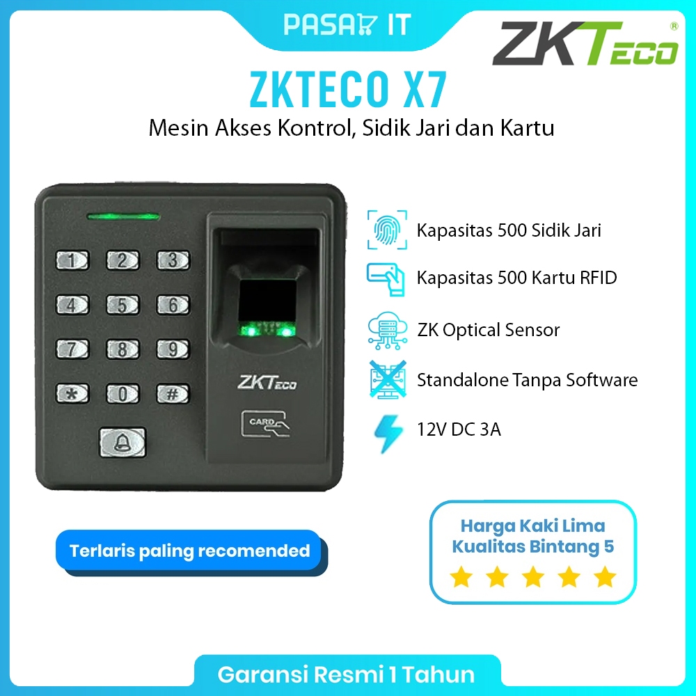MESIN Zkteco X7 Door Access Control Machine | Access Control ZKTeco X7 Guaranteed | Shopee Malaysia
