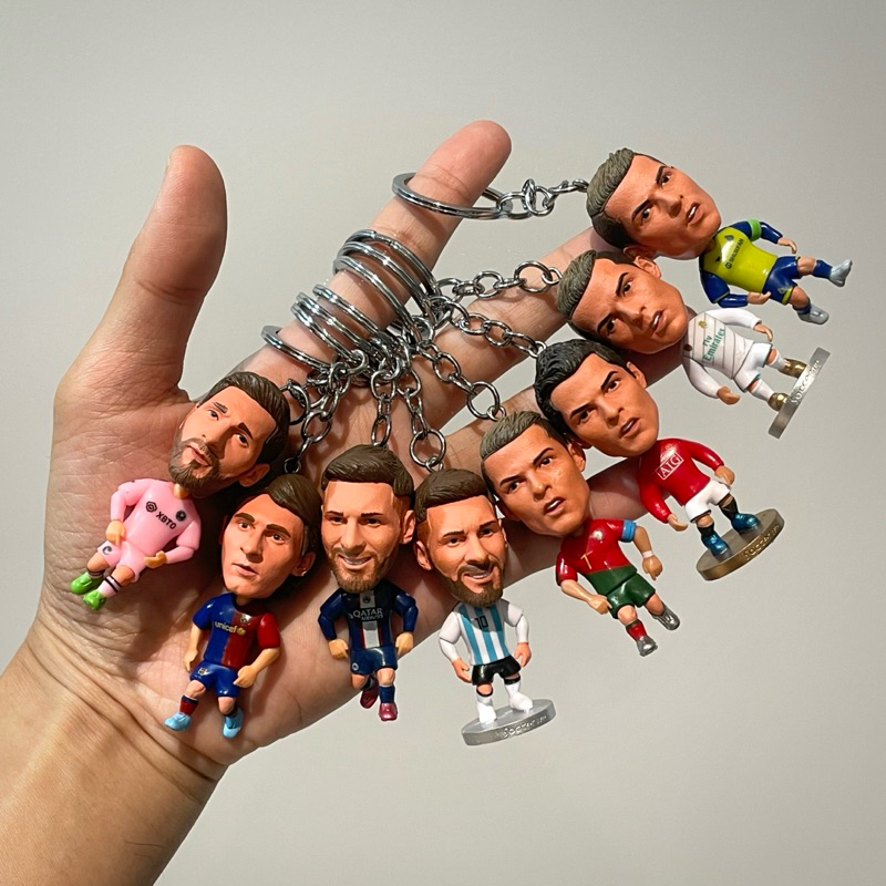 GANTUNGAN Football Player Figure Keychain Soccerwe Football Figure ...