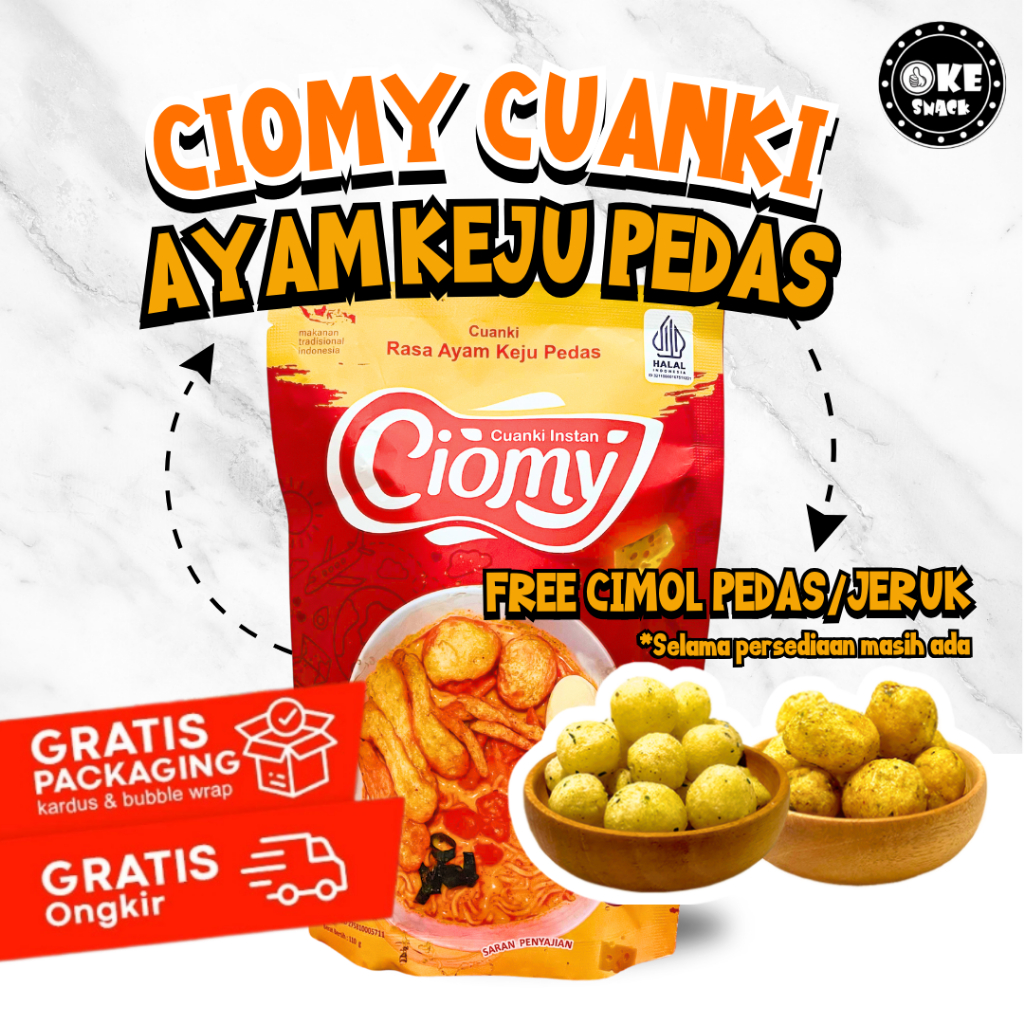 Ciomy Cuanki Spicy Cheese Pouch Cuangki Ciomy Spicy Cheese Halal Non ...