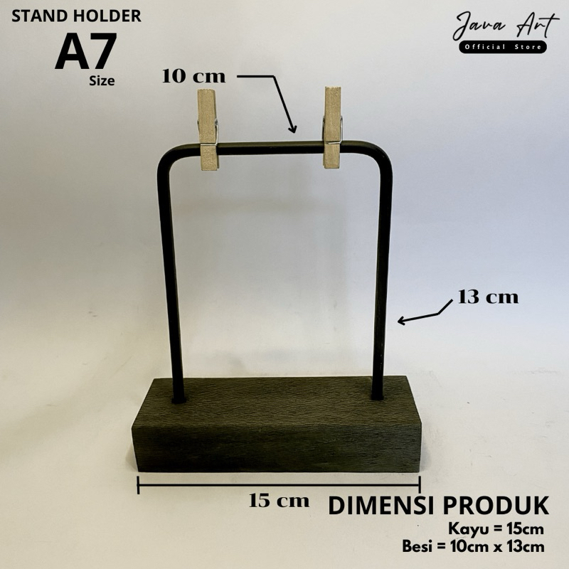 KAYU Menu HOLDER STAND A7 BLACK PORTRAIT EDITION INDUSTRIAL TABLE ...
