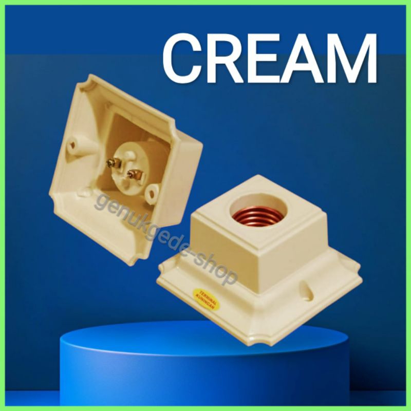 (PER 20 PCS) 4-sided ceiling light fittings, E 27 light fittings, CREAM ...