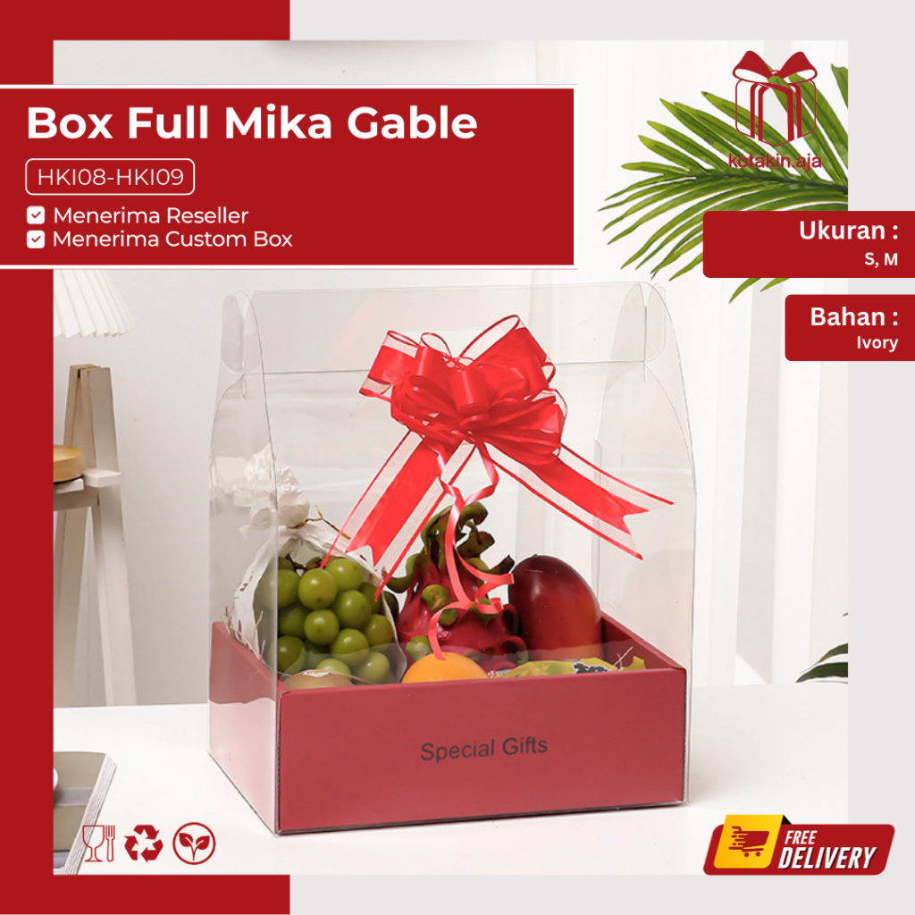 Gable Mica Box / Transparent Mica Box / Hampers Box / Souvenir Box ...