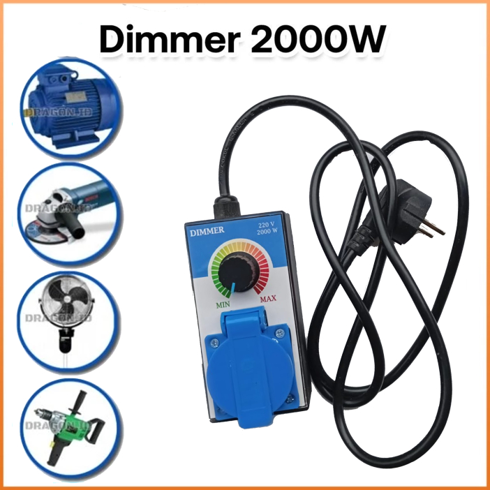 Dimmer Dimer 2000 Watt Ac 220V Speed Control Tool for Grinder, Drill ...