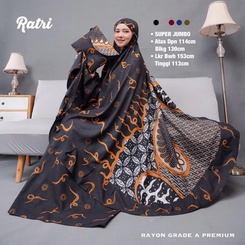 Adult Mukena Batik Motif Soft Material Adem Rayon Mukena Batik Jumbo ...