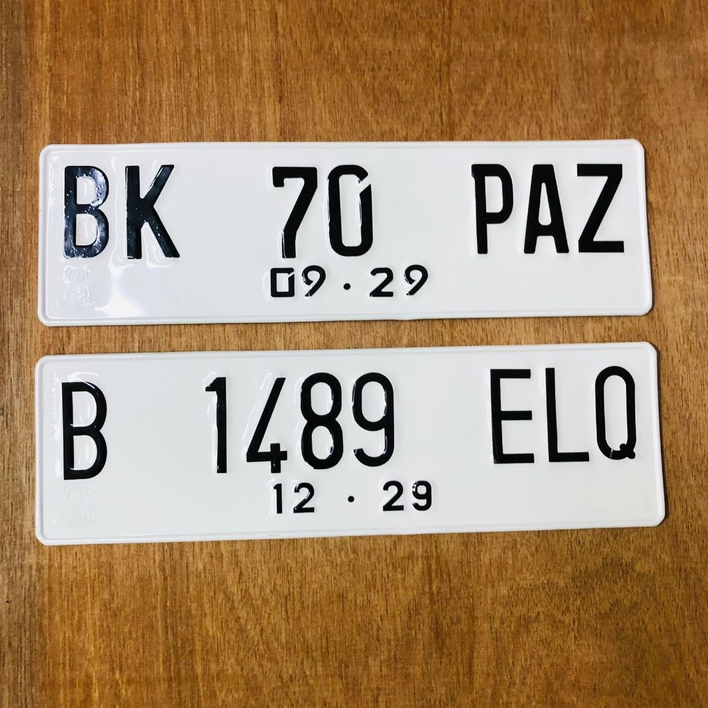 PUTIH Newest WHITE CAR NUMBER PLATES FOR NEW NEW PRINTING NEW NUMBERS ...