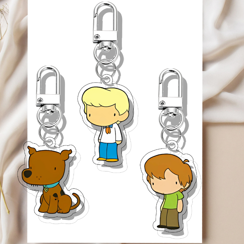 GANTUNGAN Scooby Doo Keychain | Scooby Doo UV Printed Keychain 2 Sides ...