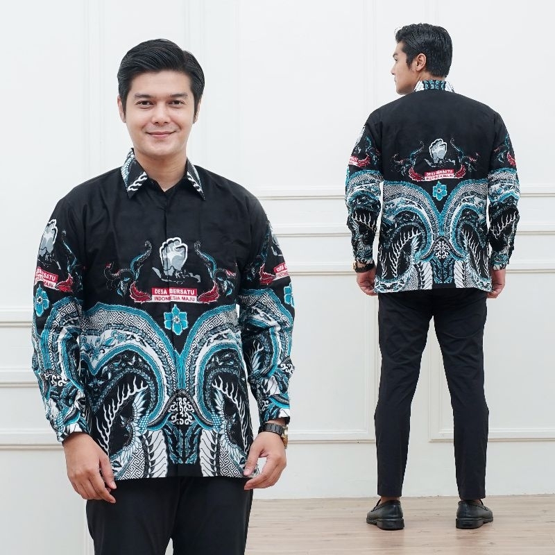 King batik / Latest 2025 INDONESIA MAJU VILLAGE batik uniform for men ...