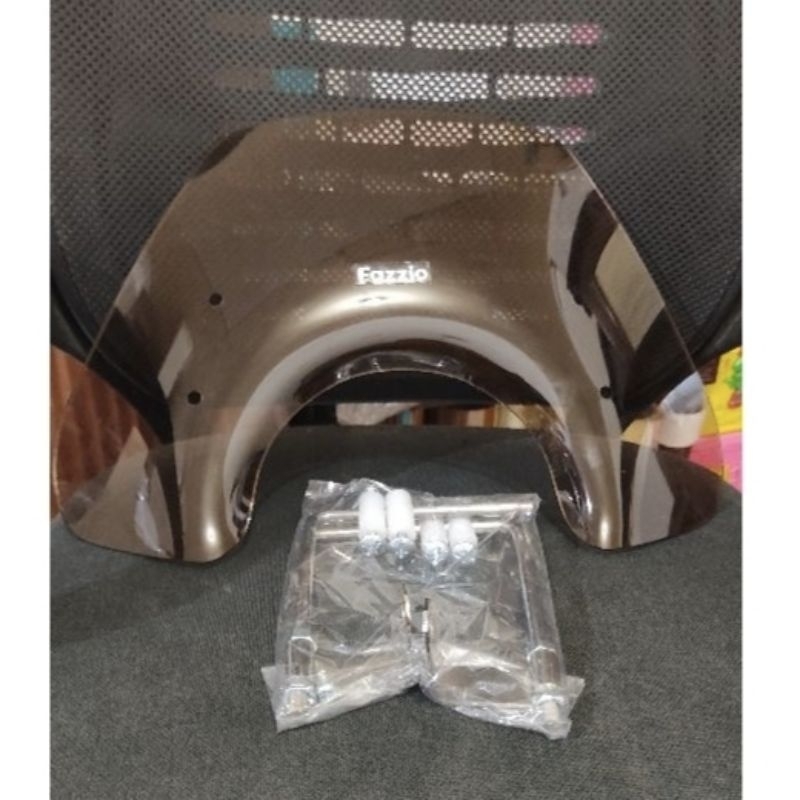 HITAM PUTIH WINDSHIELD WIND FAZZIO VISOR MOTORCYCLE FAZZIO BROWN RIBEN ...