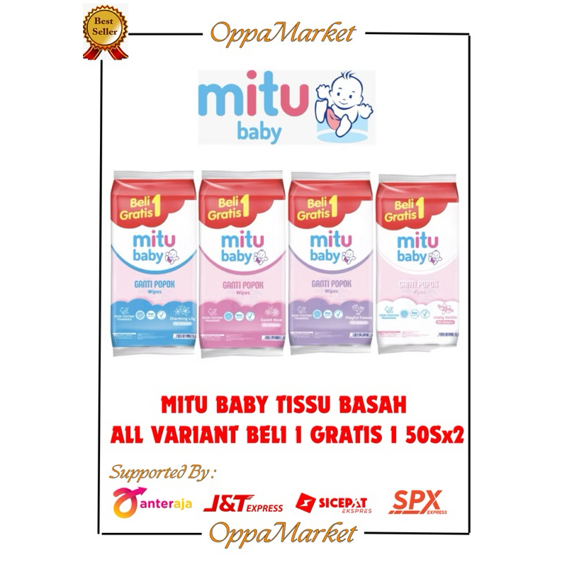 Mitu BABY WETISSU BUY 1 GET 1 FREE All VARIANT 50Sx2 | Shopee Malaysia