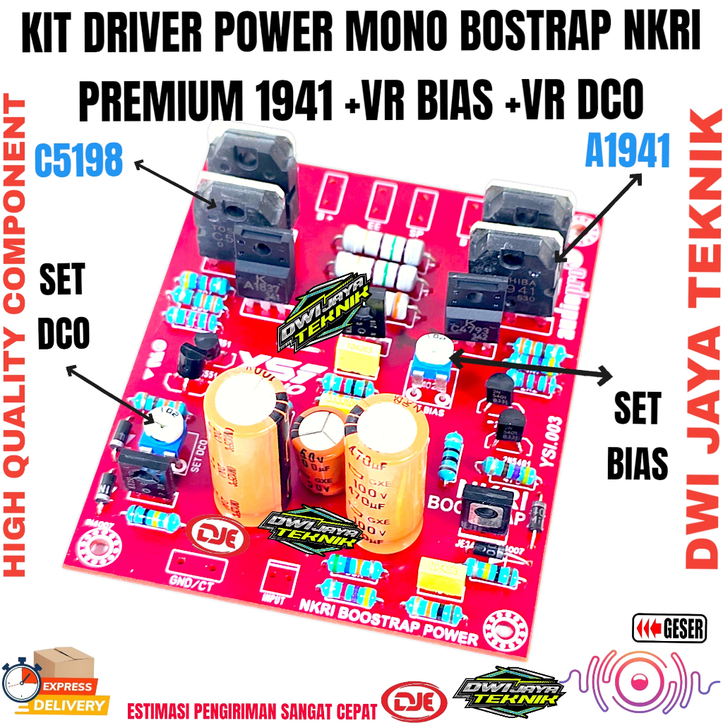 Power Mono Bostrap Driver Kit NKRI PREMIUM 1941 VR BIAS VR DCO | Shopee ...