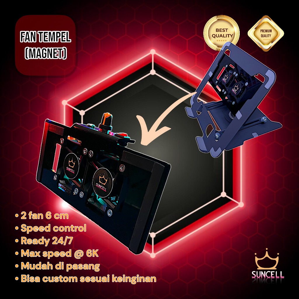 Suncell Fan Stick-on Fan 2 Fans for laptop stands, guaranteed cool and Silent | Shopee Malaysia