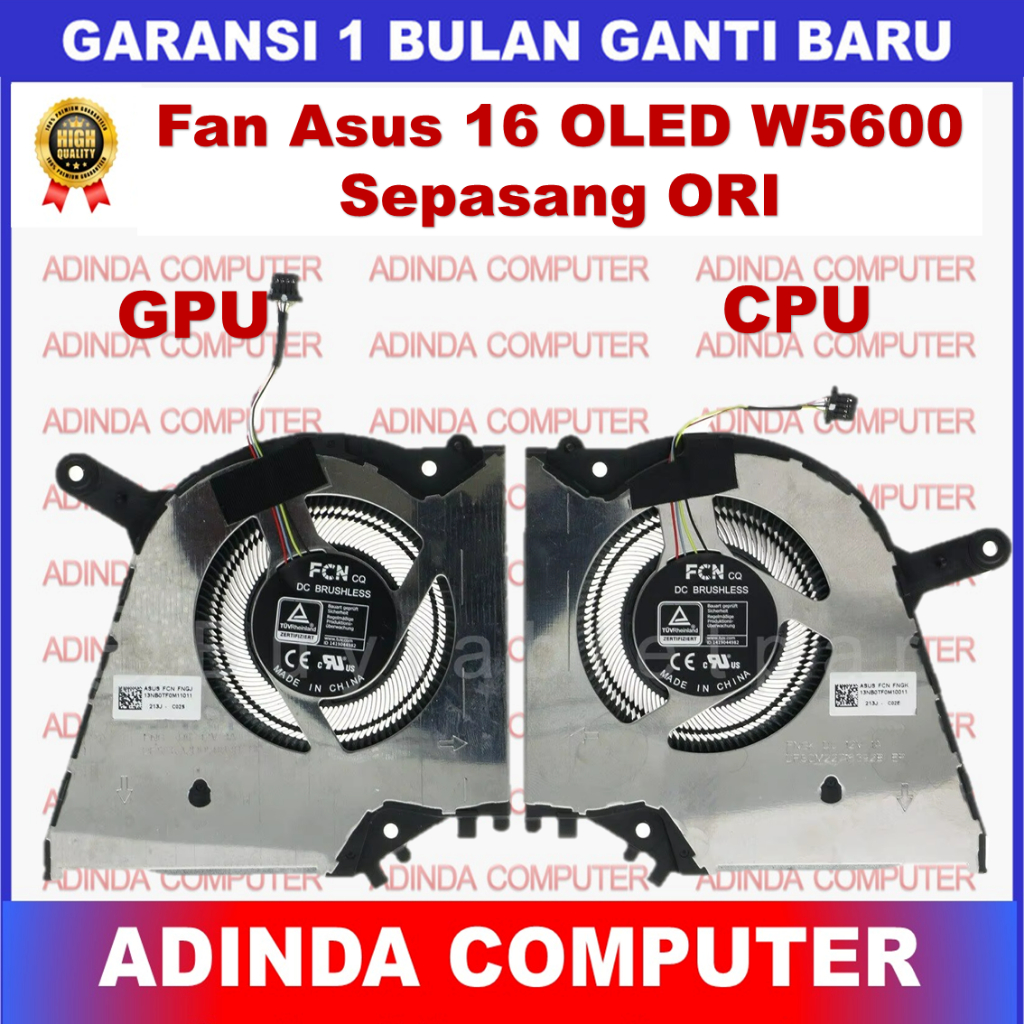 Fan Asus ProArt StudioBook 16 OLED W5600 W7600 FNGJ FP0W CPU Right GPU Left ORI | Shopee Malaysia