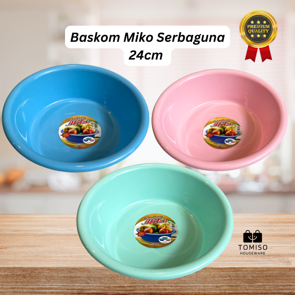 Miko PREMIUM PLASTIC BASKOM 14" | Plastic Basin 14 INCH | Plastic ...