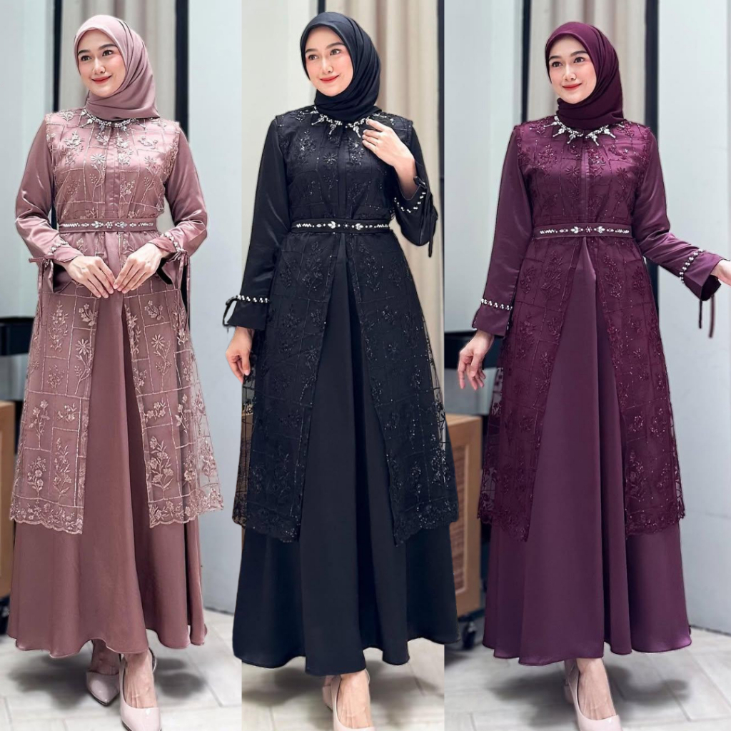 New GAMIS Kalaa Busui Raya SERIES Exclusive Dress Modern Luxury Wedding ...