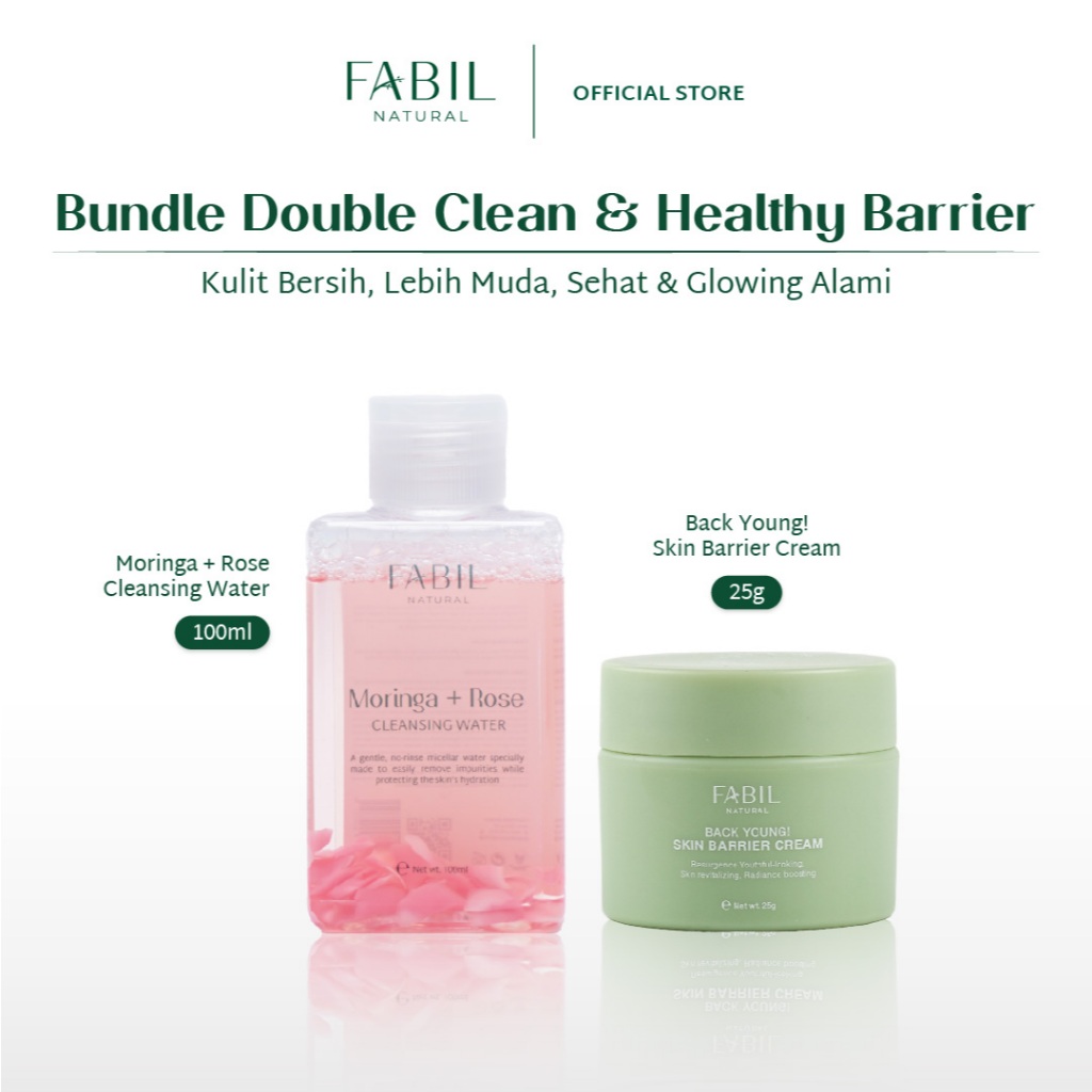 MAWAR [2pcs] Fabil Double Clean Healthy Barrier Rose Micellar Water ...