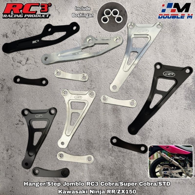 Hanger Footstep Step Single RC3 Exhaust Cobra Super Cobra Ninja RR Old New ZX 150 | Shopee Malaysia