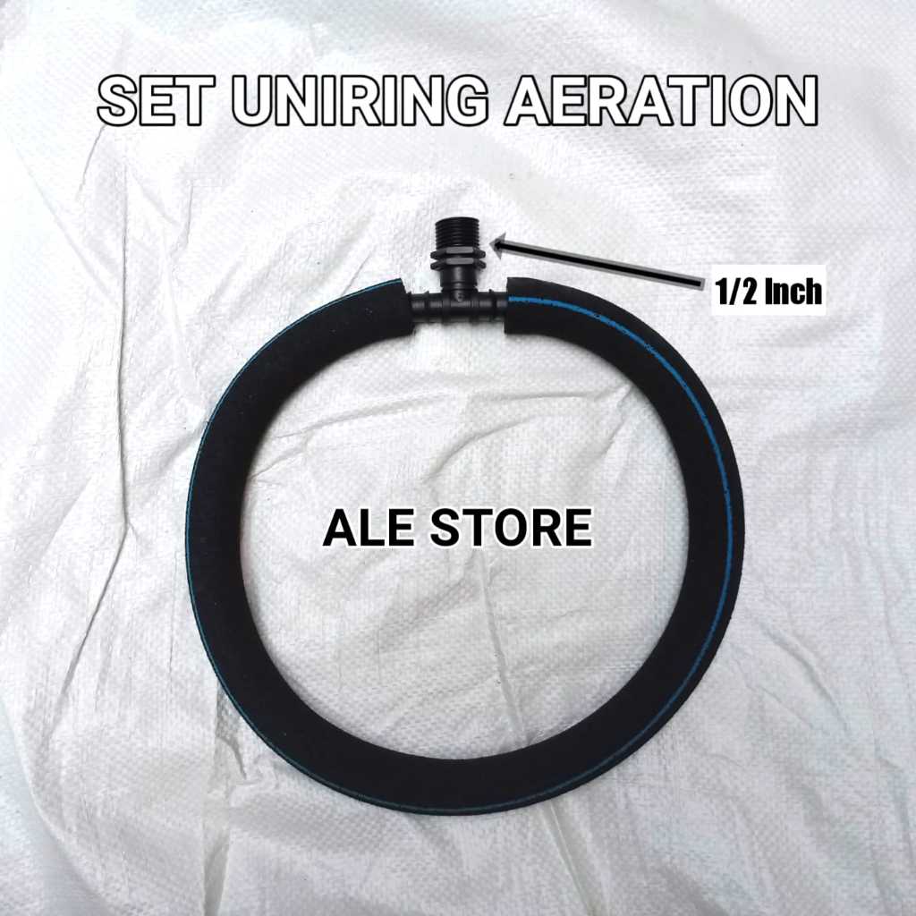 Set UNIRING AERATION TUBE NANO 1/2 INCH TEE DRATT UNIRING HOSE COMPLETE ...