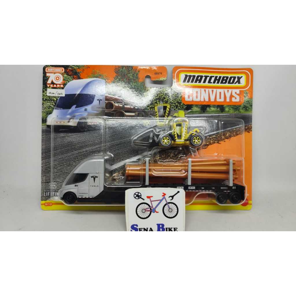 Matchbox Convoys - Tesla Semi MBX Pipe Trailer - Tesla Trailer ...