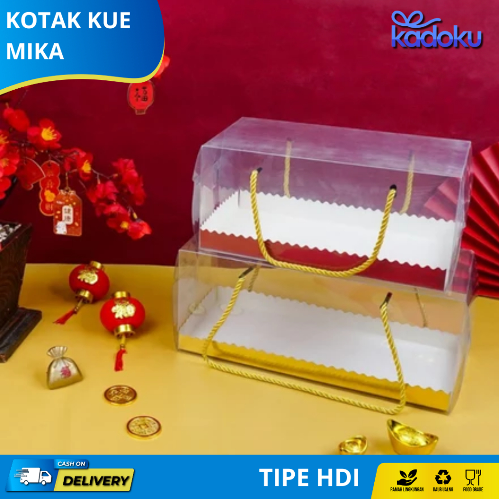 Transparent Mica Box / Mica Box / Cake Box / Rope Handle Cake Box ...