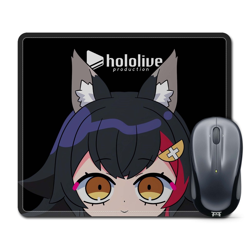 Ookami MIO class ALT anime vtuber gaming Mouse pad - HOLOLIVE Rubber ...