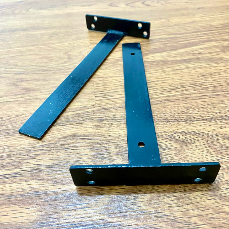 Floating Wall Shelf Bracket Iron Shelf Support Wall Rack | Shopee Malaysia