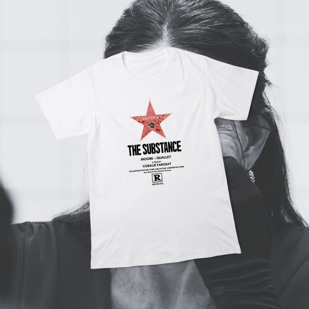 The Substance Movie Credits White T-Shirt (Demi Moore & Margaret ...