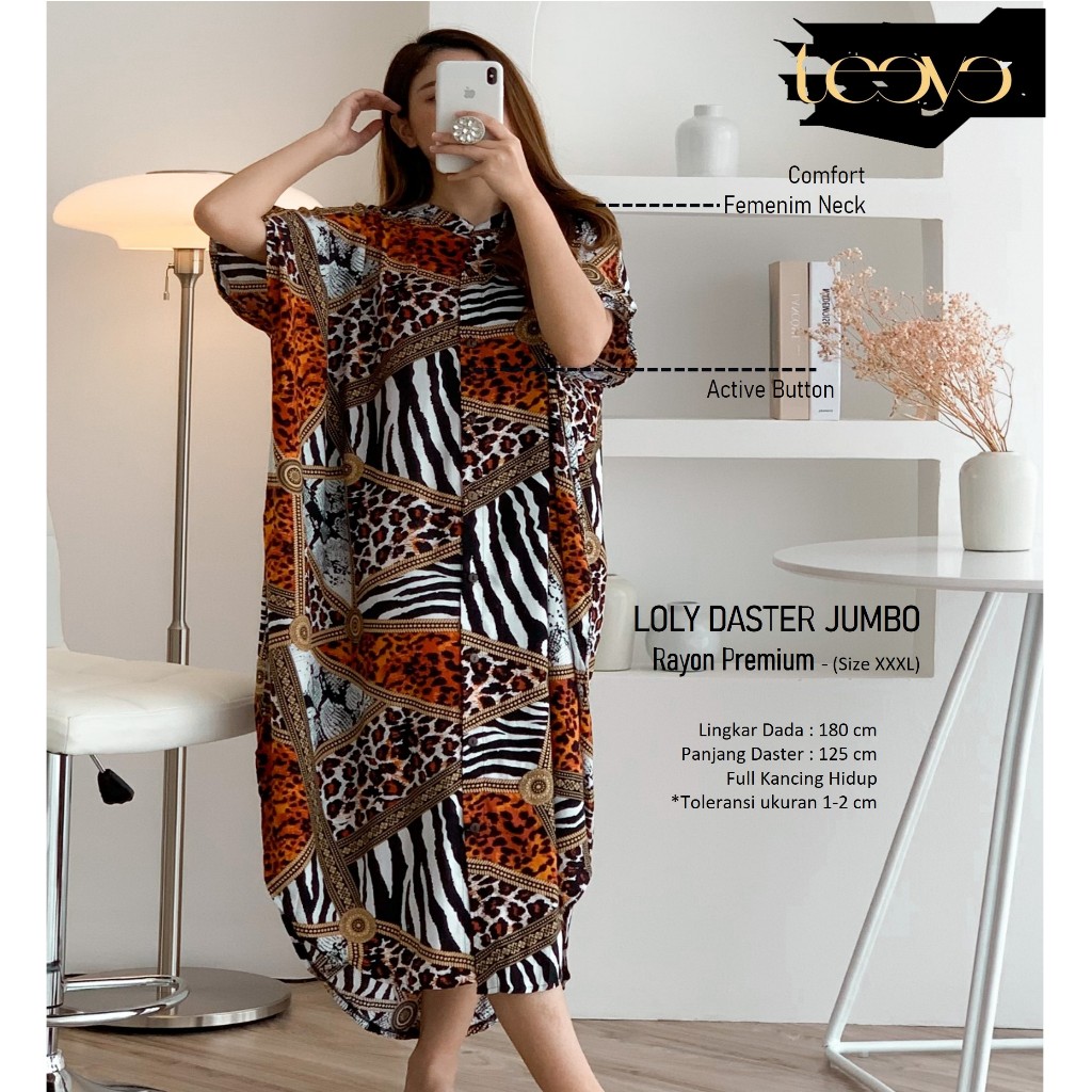 Teeye Loly Daster Super Jumbo LD 180 XXXXL Daster Super Big Size Daster ...