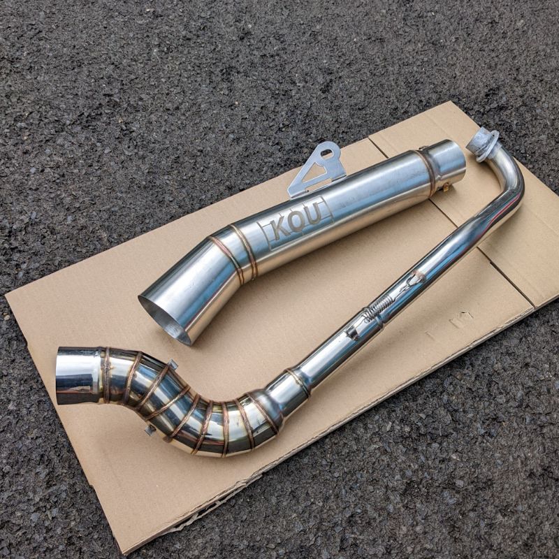 Open spec pipe exhaust Kou tube type 51mm for Wave 100 110 125 Xrm 100 ...