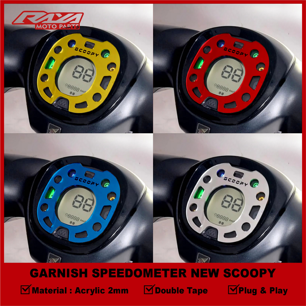 Raya GARNISH SPEEDOMETER NEW SCOOPY 2025 ACCESSORIES NEW SCOPPY 2023 ...