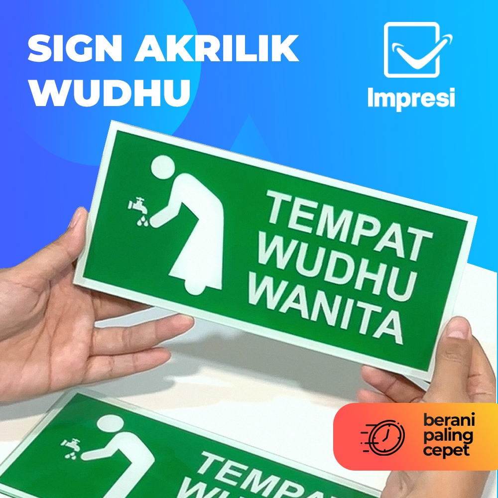 Acrylic Wudhu Sign for Men and Women Wudhu Sign Board | Shopee Malaysia