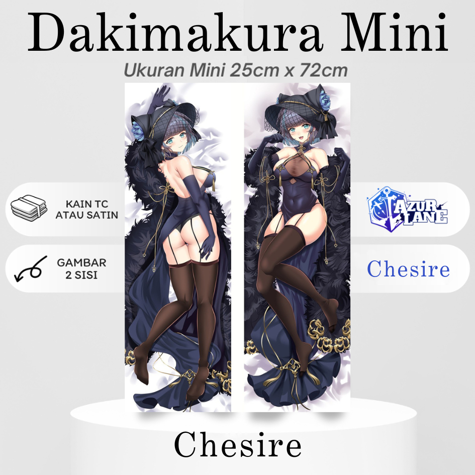 Dakimakura Mini Chesire Azur Lane Pillow Anime Waifu Mini Chesire Azur 5139