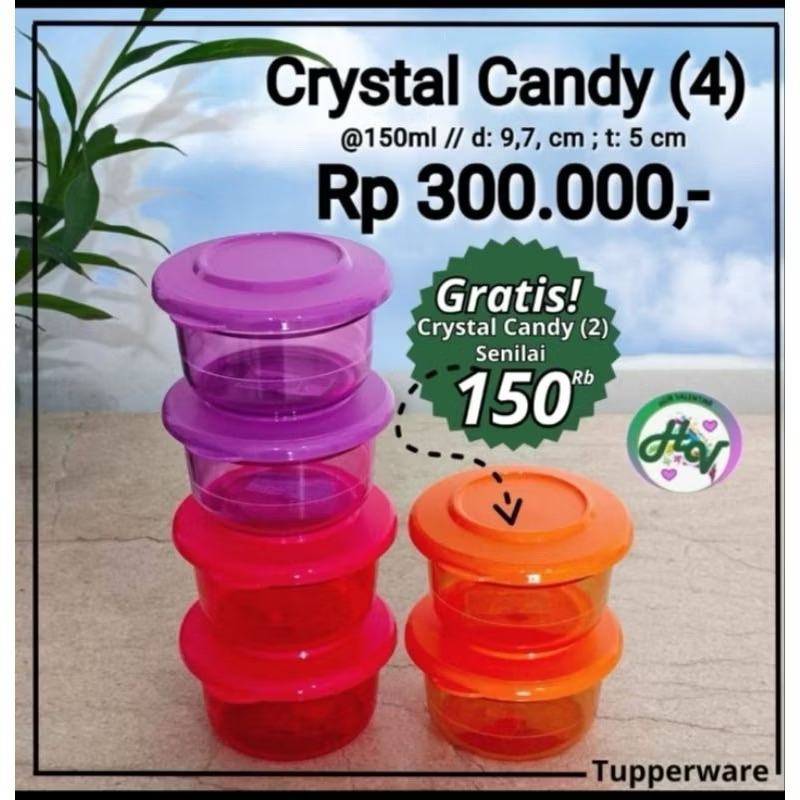 Crystal candy tupperware | Shopee Malaysia