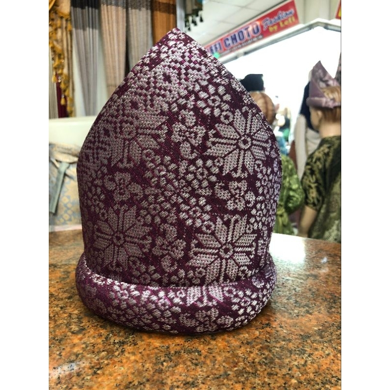 Palembang Tanjak//Songket Tanjak//Adult Tanjak//modern Songket Tanjak ...