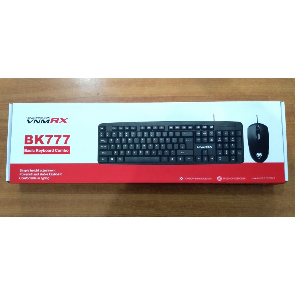 Venomrx BK777 USB COMBO KEYBOARD + MOUSE (1TH GUARANTEE) | Shopee Malaysia