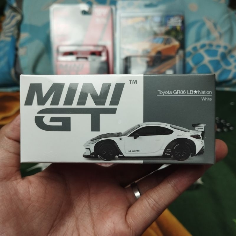 Mini GT Toyota GR86 LB-National White | Shopee Malaysia
