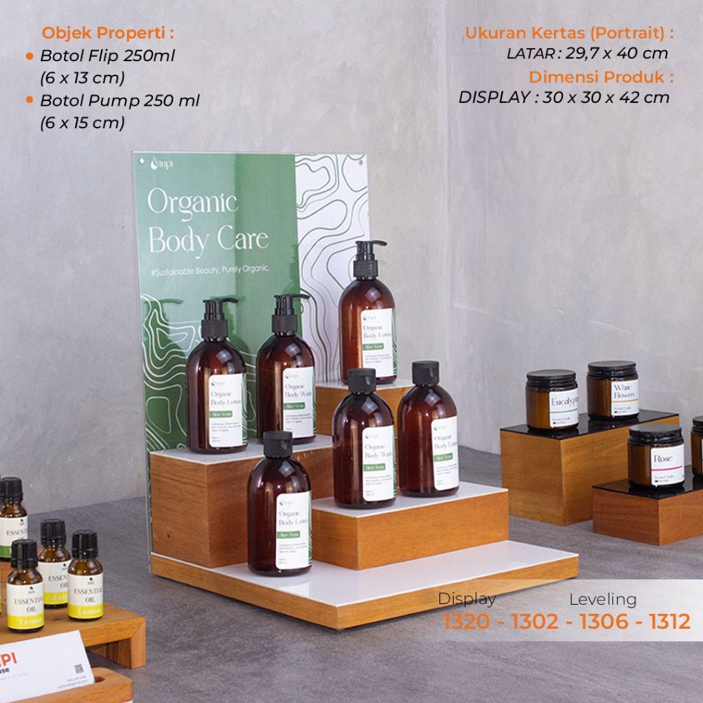 Organic Body Care Series Display Rack Product - Inpihouse | Shopee Malaysia