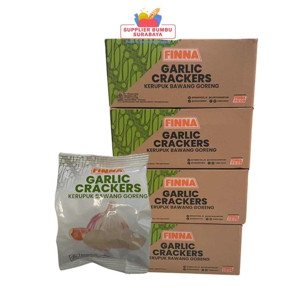 Finna Fried Onion Crackers Ready to Eat 1 Carton Box Contains 120 Pcs ...