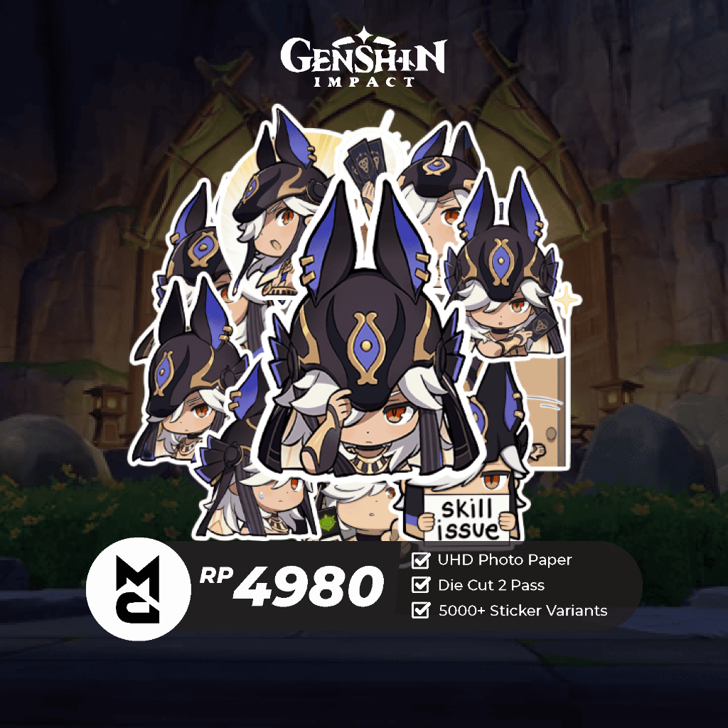 HP Genshin Impact Cyno Sticker Aesthetic Anime Sticker Cellphone Laptop ...