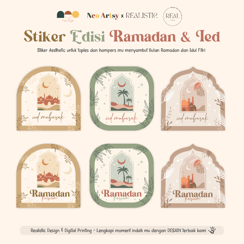 Realistic - Aesthetic Ramadan Stickers - Special Eid Al-Fitr Round ...